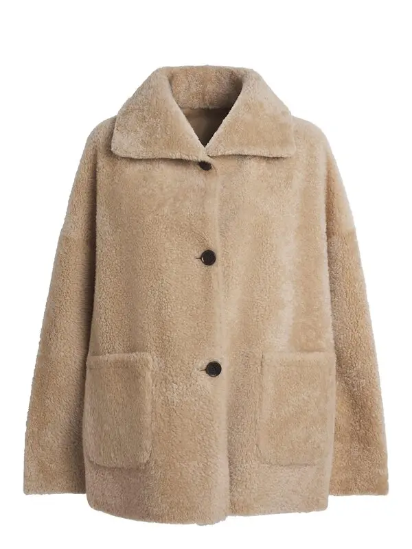 ARMA Shearling Isabella Coat - Beige