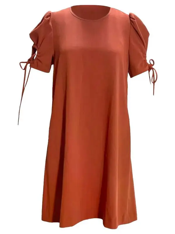 Chloé Tie-sleeve Dress - Red