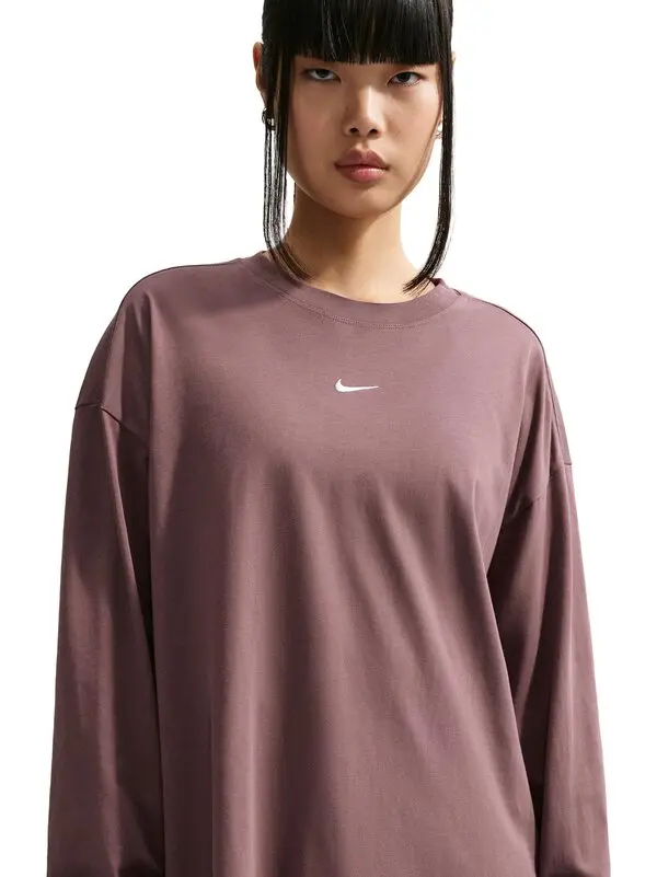 Nike Sportswear Oversized Long-sleeve T-shirt - Purple