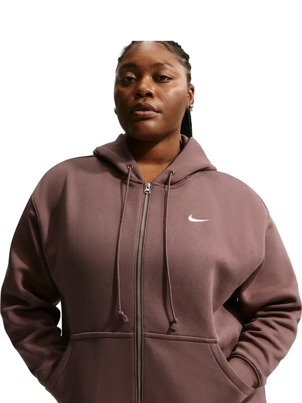 Nike Sportswear Phoenix Fleece Oversized Full-zip Hoodie - Purple