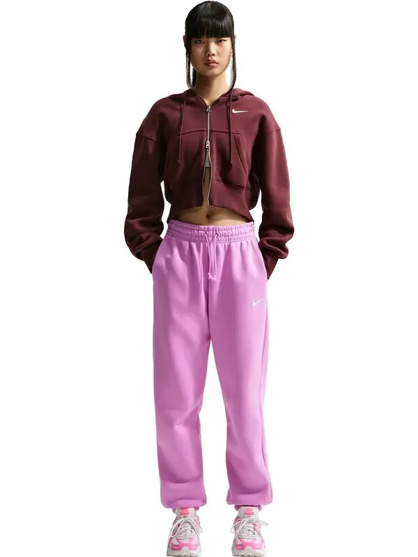 Nike Sportswear Phoenix Fleece High-waisted Oversized Sweatpants - Purple