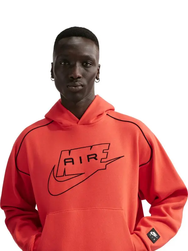 Nike Air Fleece Pullover Hoodie - Red
