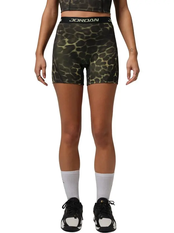 JORDAN Sport Dri-fit High-waisted 5" Printed Shorts - Green