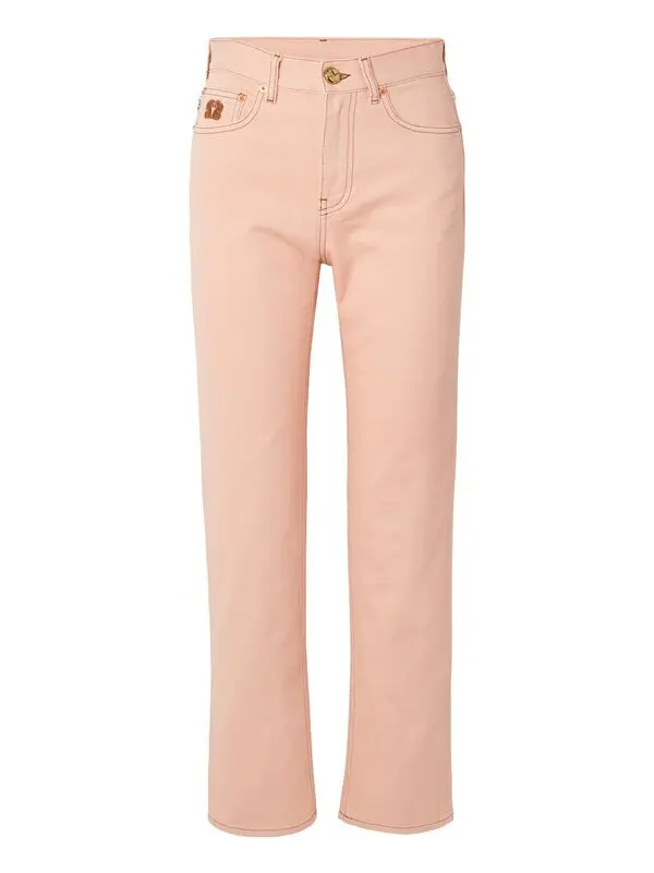 BLAZÉ MILANO Clapotis Paso Cropped High-rise Jeans - Pink