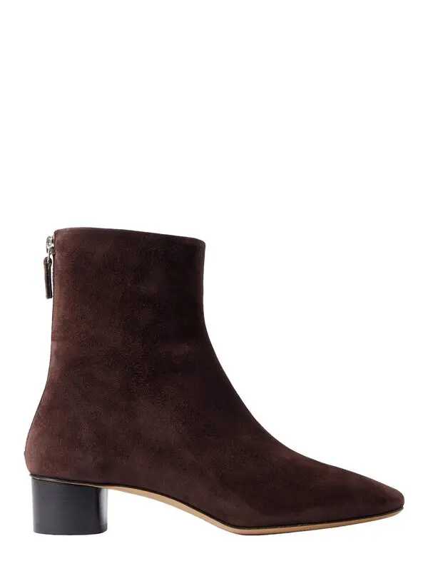 Le Monde Beryl Carole 35 Suede Ankle Boots - Brown