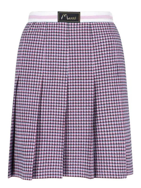 COURREGES Logo Midi Skirt - Purple