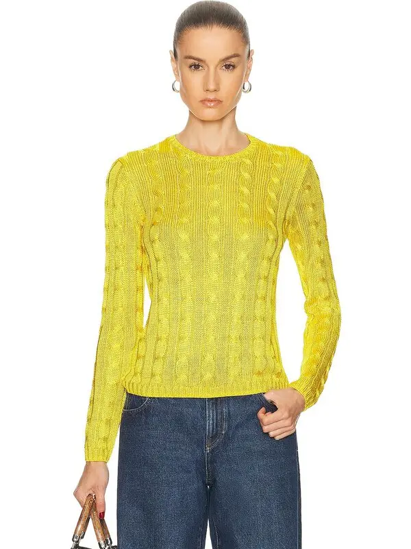 Ralph Lauren Long Sleeve Sweater - Racing Yellow