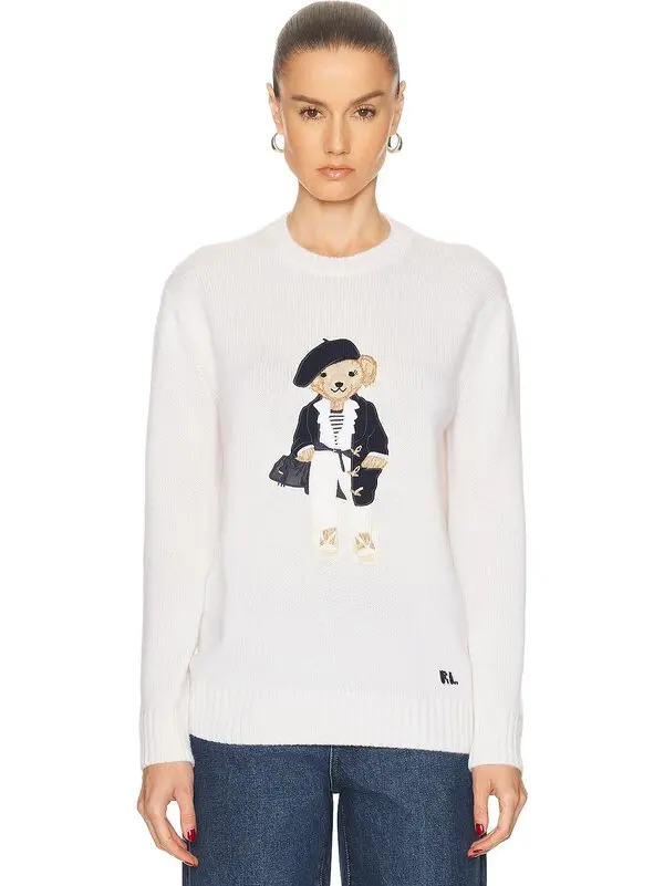 Ralph Lauren Bear Sweater - Lux Cream