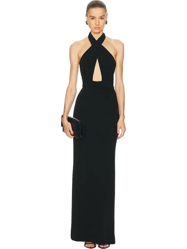 NILI LOTAN Lita Gown - Black