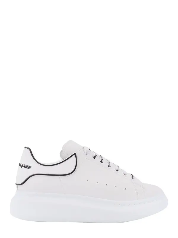 Alexander McQueen Oversized Low-top Leather Sneakers - White