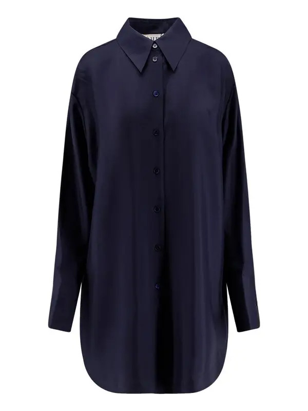 RÓHE Silk Shirt - Blue