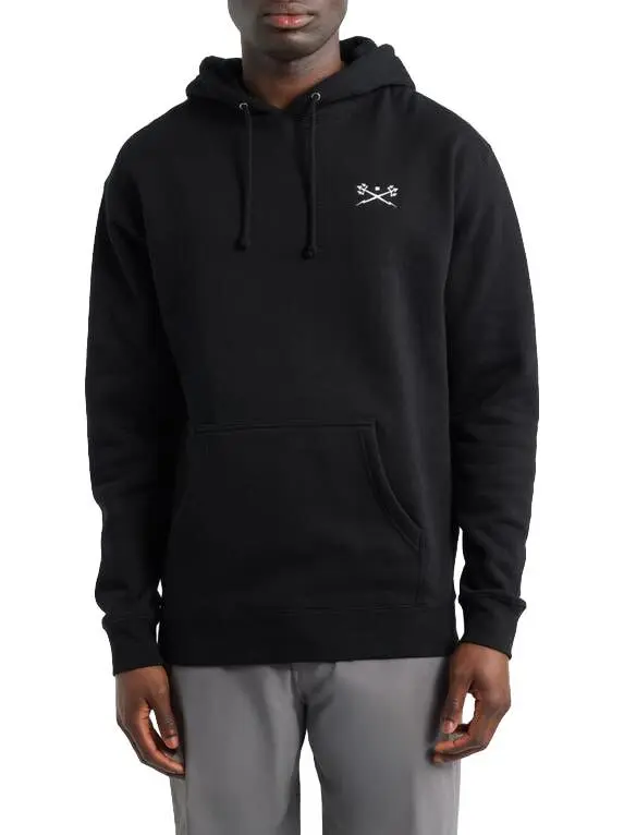 DARK SEAS Graphic Fleece Hoodie - Black