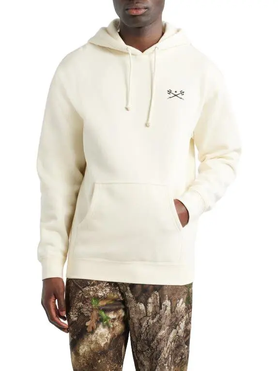 DARK SEAS Graphic Fleece Hoodie - Bone
