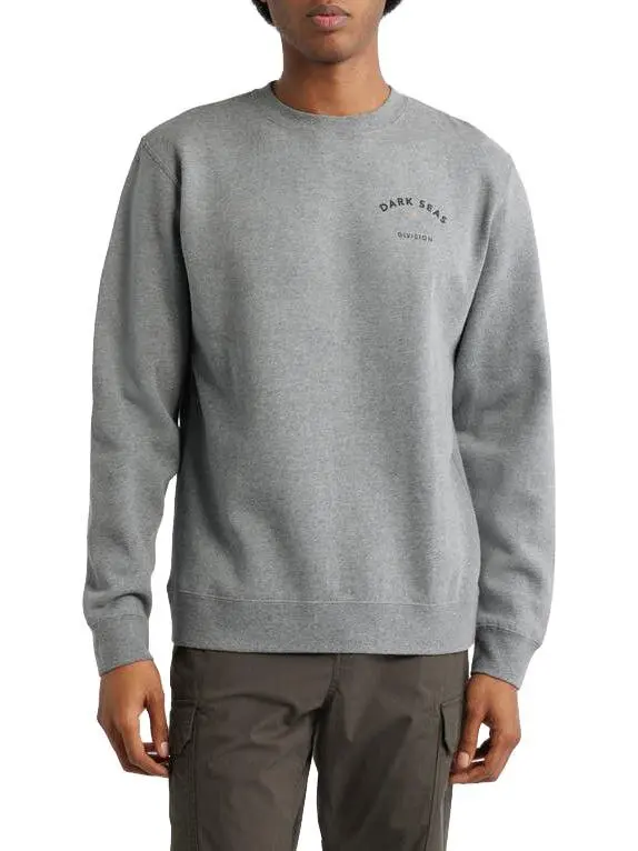 DARK SEAS Headmaster V3 Graphic Sweatshirt - Heather Gunmetal