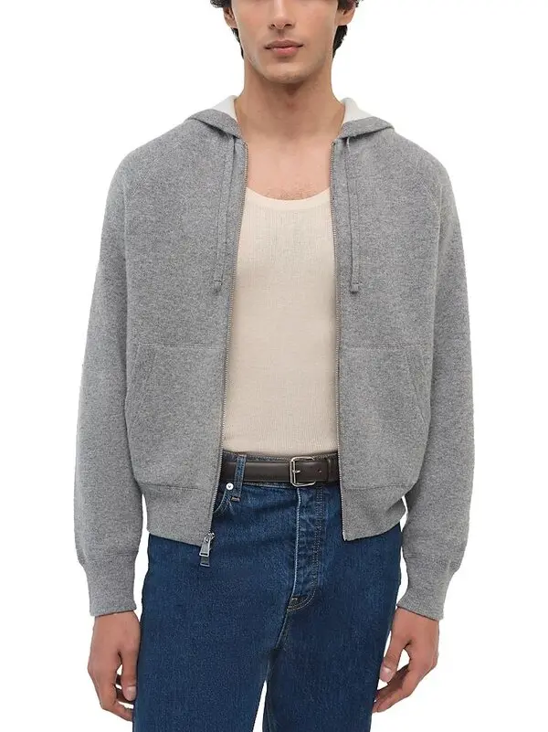 Simkhai Jackson Cotton Hoodie - Heather Grey