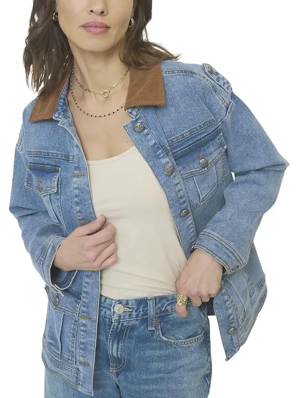 Central Park West Dash Oversized Jacket - Denim