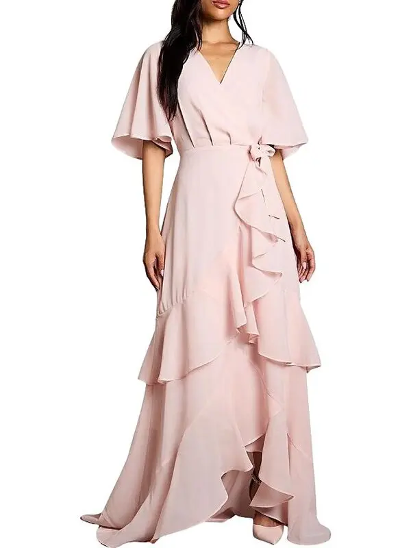Coast Angel Sleeve Maxi Dress - Blush