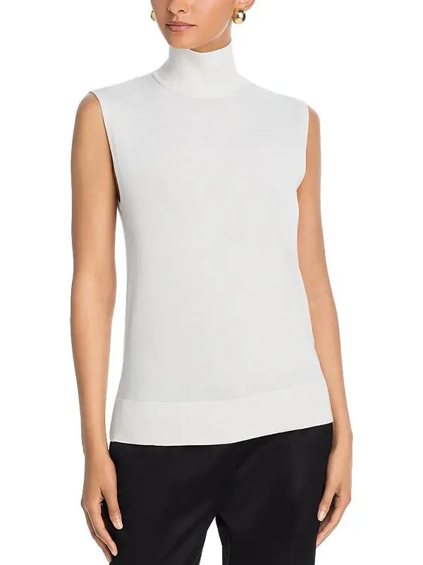 TOTEME Sleeveless Fine Turtleneck - Ecru