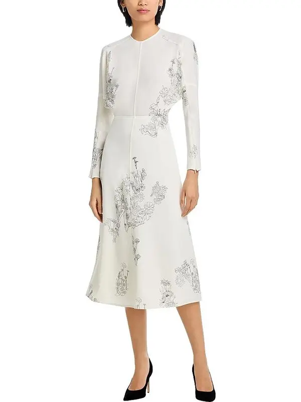 Victoria Beckham Dolman Midi Dress - Off White