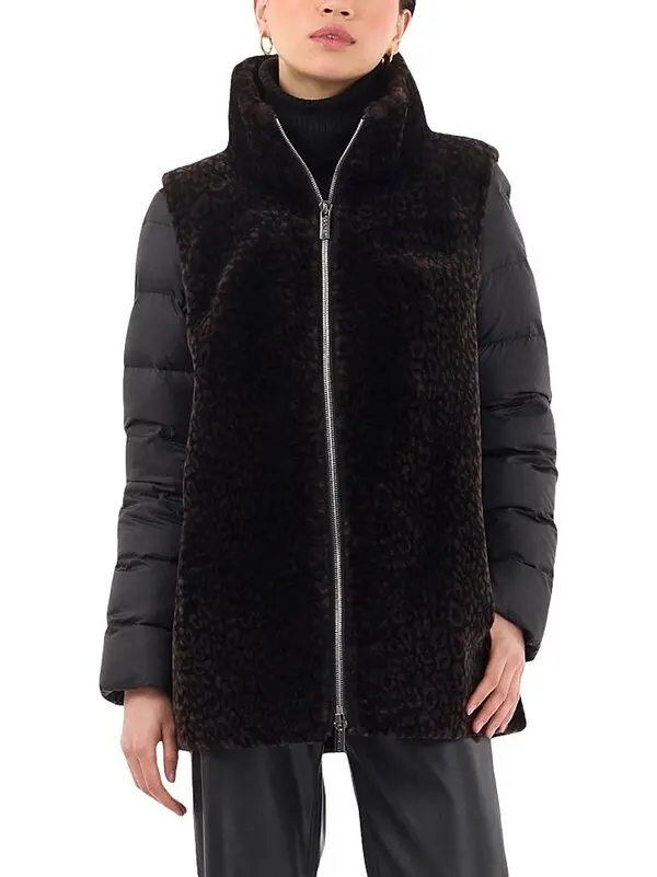 Gorski Shearling Lamb Jacket - Black/brown Lprd
