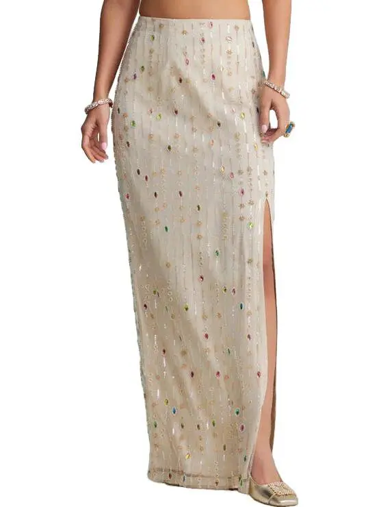 HOLICHIC Isha Maxi Skirt - Ivory