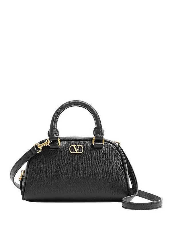 Valentino Garavani Vlogo Signature Mini Bowling Bag - Black