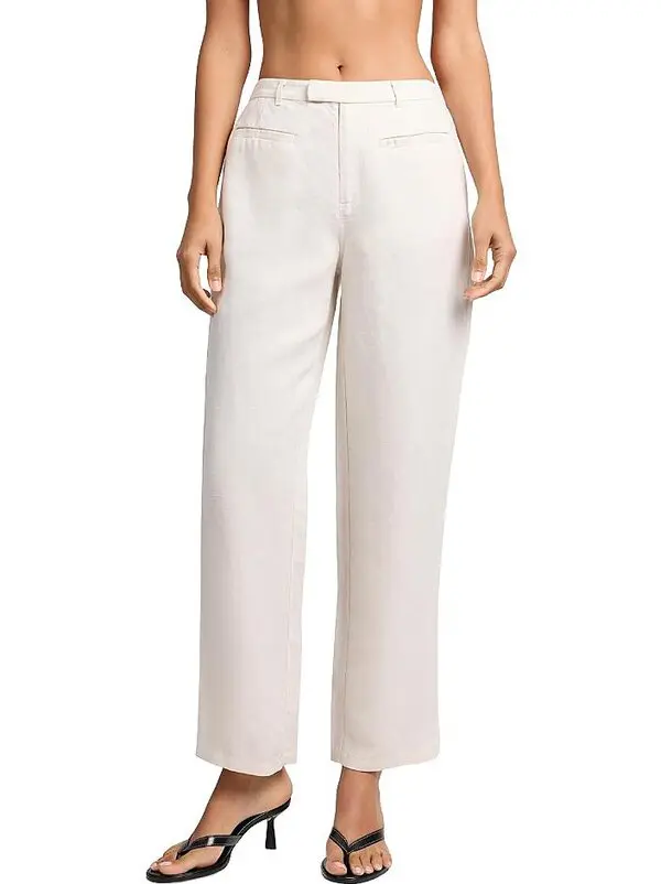 Onia Air Linen Mid-rise Pant - Natural