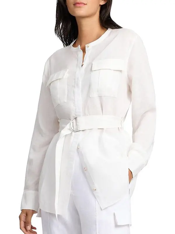 Onia Linen Utility Shirt - White