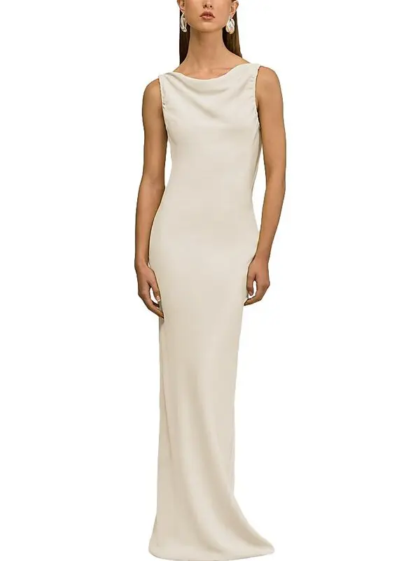 Cult Gaia Celestina Cowl Gown - Off White