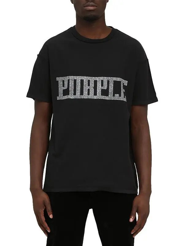 PURPLE BRAND Logo T-shirt - Black