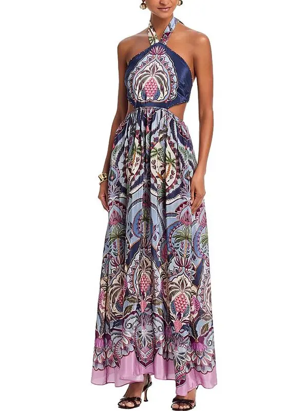 Farm Rio Odara Maxi Dress - Odara Blue