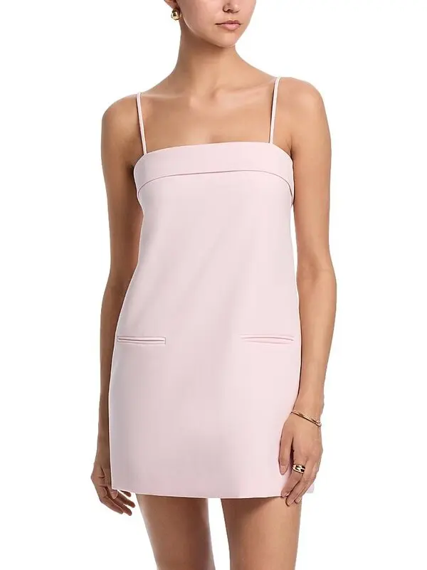 French Connection Azra Twill Mini Dress - Pink Icing