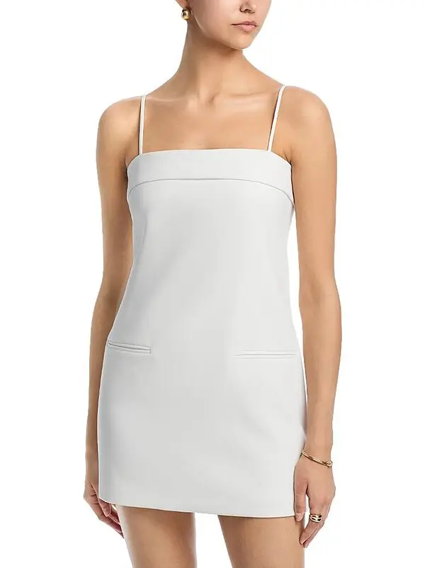 French Connection Azra Twill Mini Dress - Summer White