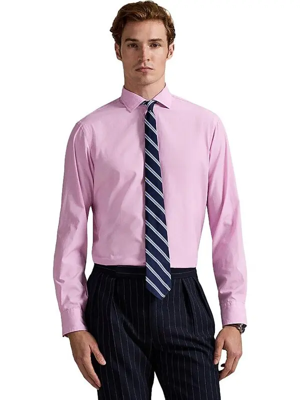 Polo Ralph Lauren Classic Fit End On End Shirt - Pink/white