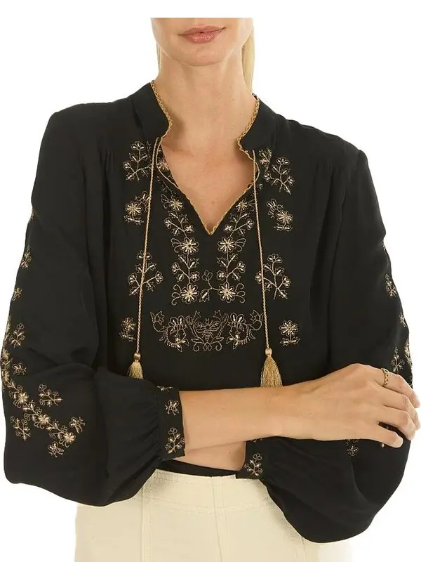 SECRET PON-PON Serah Blouse - Black