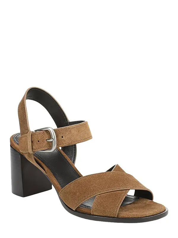 Vince Salma Strappy Block Heel Sandals - Elmwood