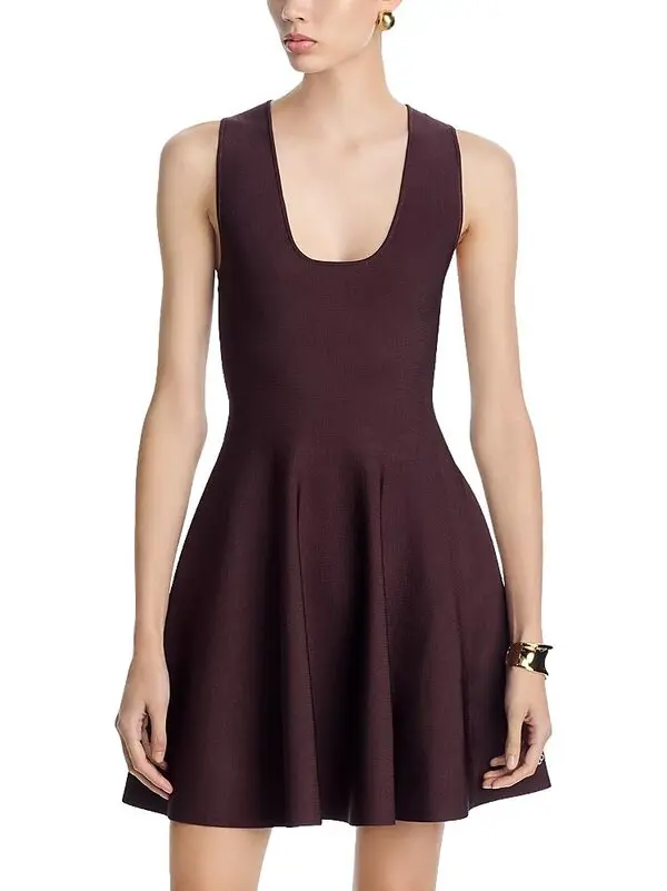 A.L.C. Sera A-line Mini Dress - Deepest Brown