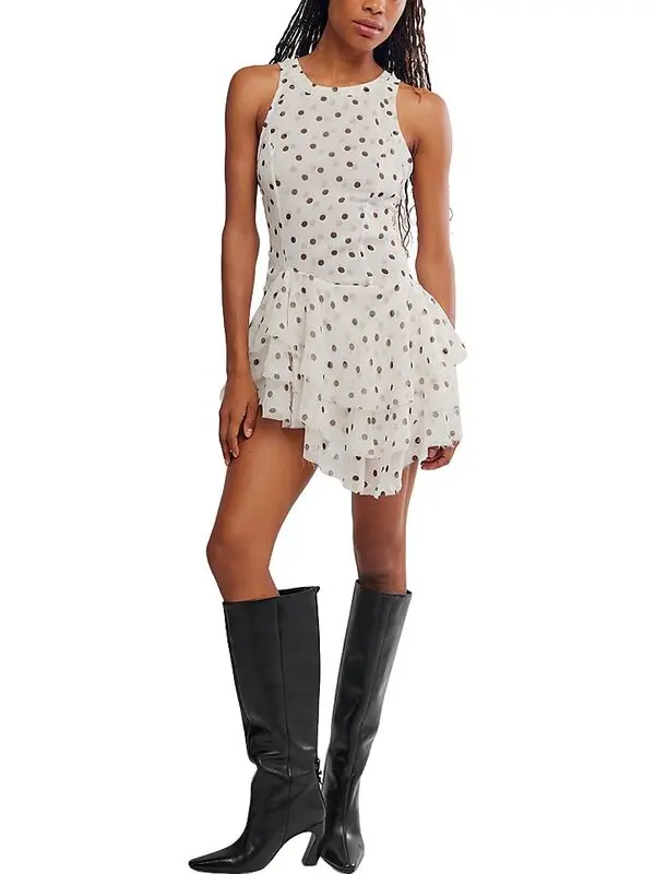 Free People Raven Printed Mini Dress - Tea Combo