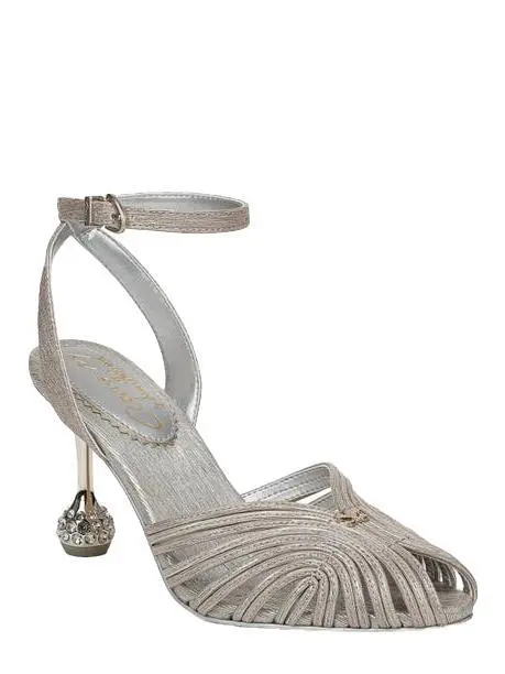 CIRCUS NY BY SAM EDELMAN Giana Peep-toe Stiletto Pumps - Champagne Silver Multi