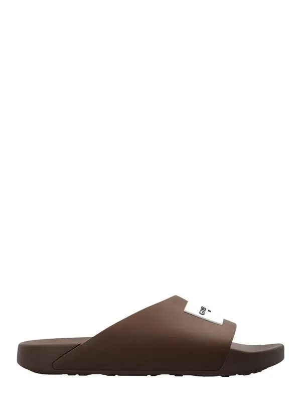 Givenchy Logo Slides - Brown