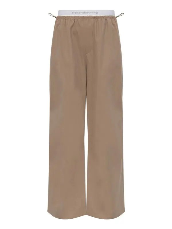 Alexander Wang Logo Trousers - Beige