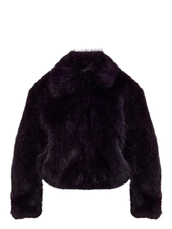 Kate Spade New York Faux Fur Jacket - Purple