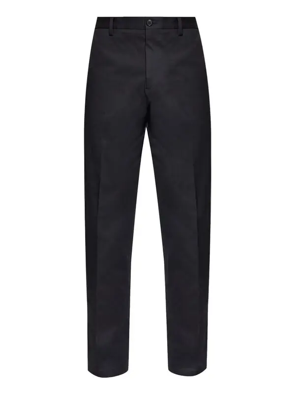 Paul Smith Tapered Crease-leg Trousers - Black