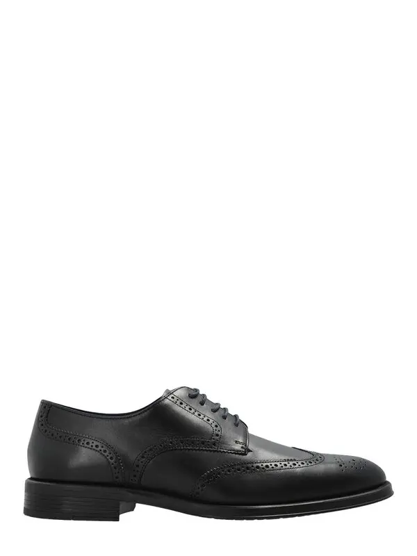 Paul Smith Leather Derby Shoes - Black