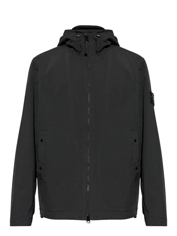 Stone Island Insulated Hooded Jacket - Black