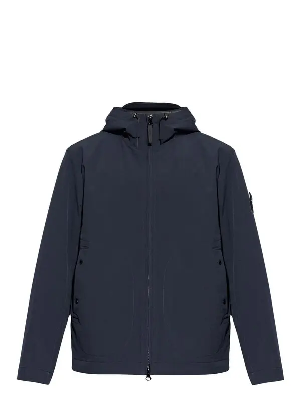 Stone Island Insulated Hooded Jacket - Navy Blue