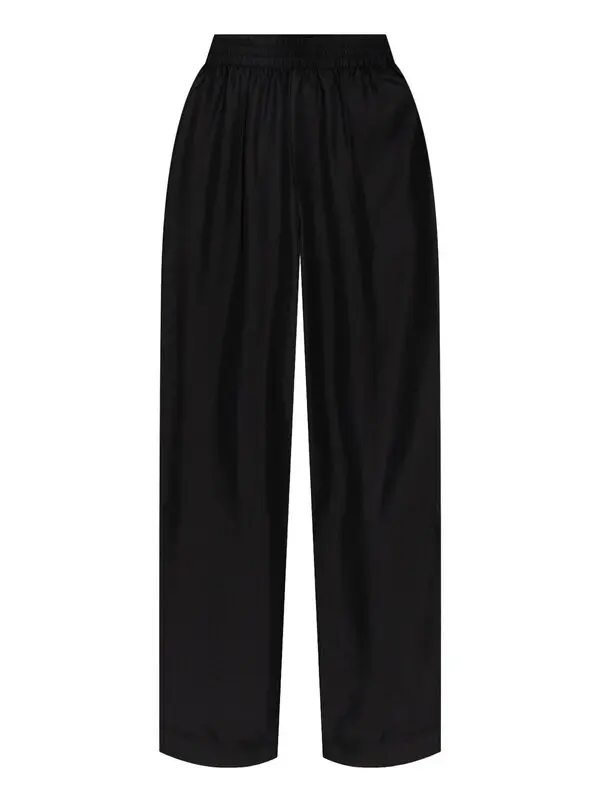 LISA YANG Loose-fit Silk Trousers - Black