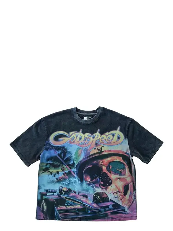 GODSPEED F1 Dreams Graphic-print T-shirt - Black
