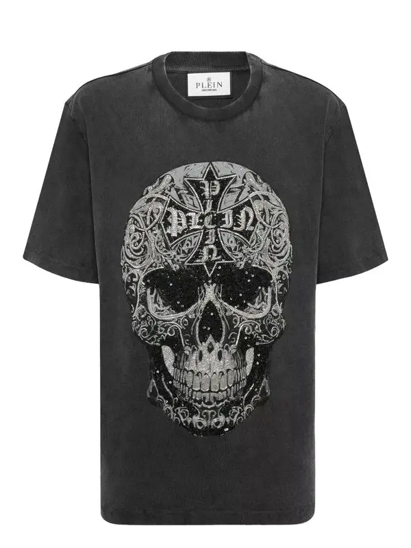 Philipp Plein Baroque Skull T-shirt - Black
