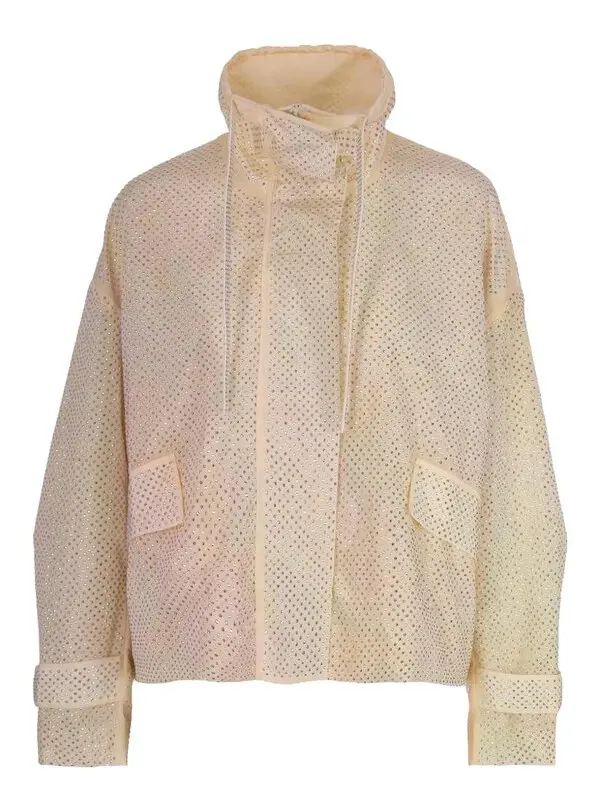 Pinko Rhinestone-embellished Jacket - Neutrals